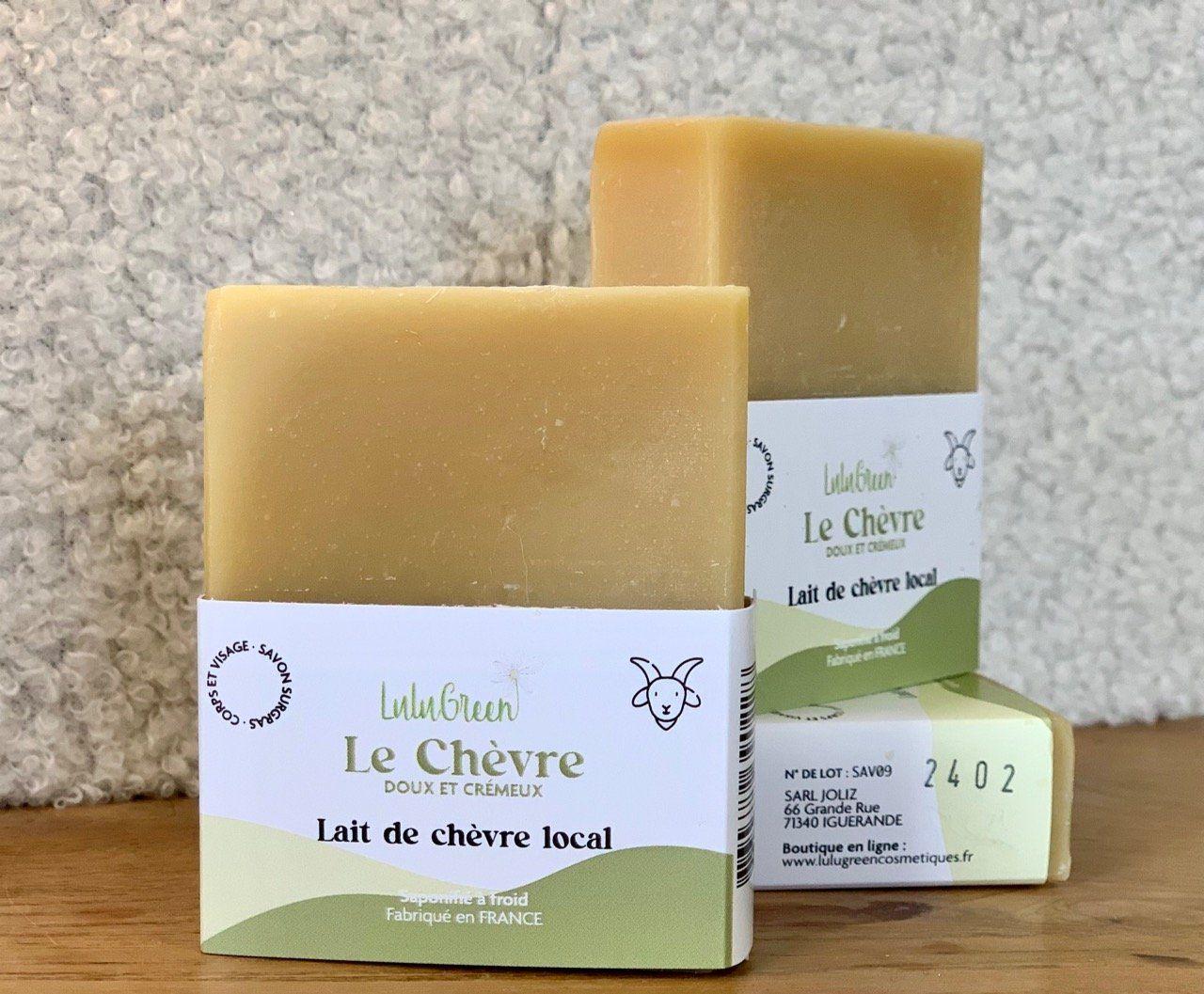 LE CHEVRE, savon au lait de chèvre "Nature" - Lulugreencosmetiques